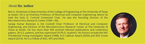 Solid State Electronic Devices 7th Ed Streetman And Banerjee