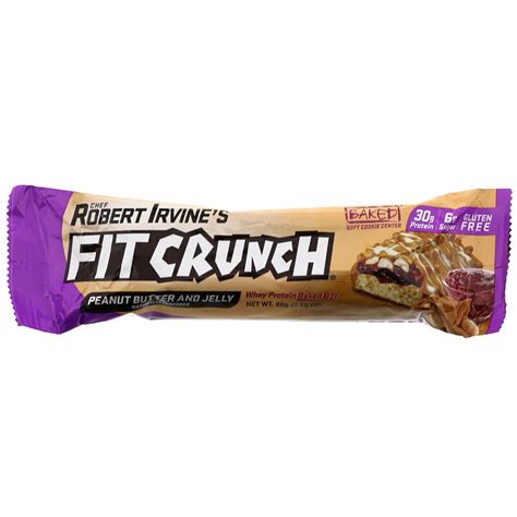 Fitcrunch Whey Protein Baked Bar Peanut Butter And Jelly 12 Bars 3