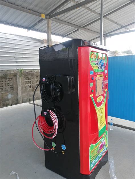 ตู้ล้างรถหยอดเหรียญ ระบบ 5 In 1 รุ่น Cw Ab R รับเหรียญ ธนบัตร