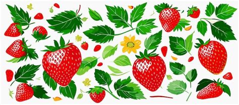 Premium Vector Strawberry Pattern