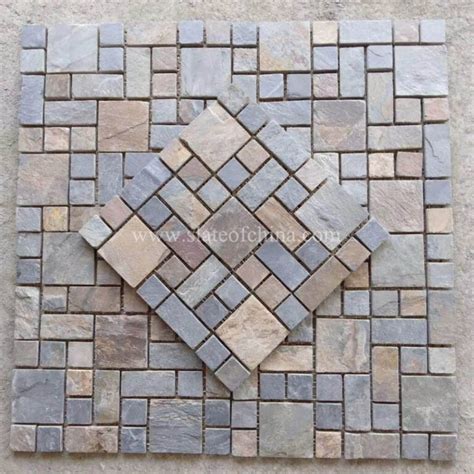 Split Face Slate Mosaic Slate Of China