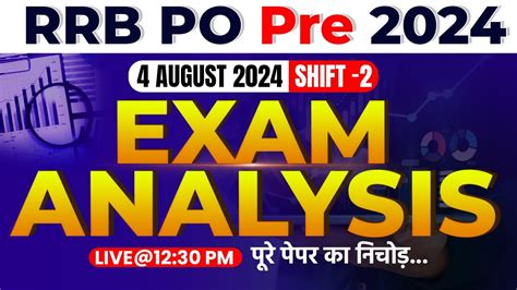 IBPS RRB PO 2024 Paper Analysis RRB PO 4th August Shift 2 Asked