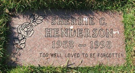 Sherrie Colleen Henderson 1952 1995 Find A Grave Memorial