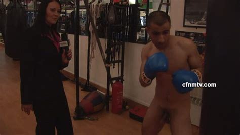 Female Sports Reporter Kristy Takes Advantage Of Three Hot Muscular Boxers Rough Straight Men