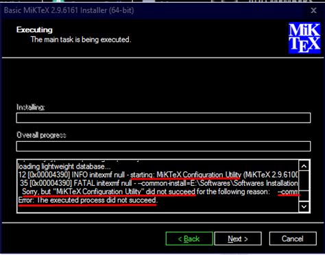 Error While Installing MiKTeX TeX LaTeX Stack Exchange