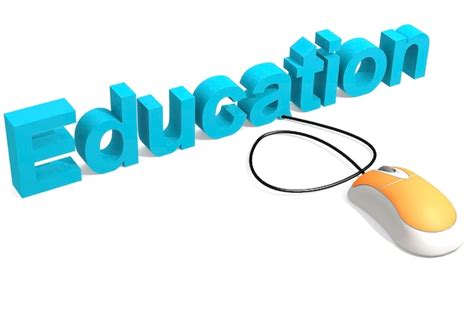 Premium Photo Mouse With Education Word Isolated