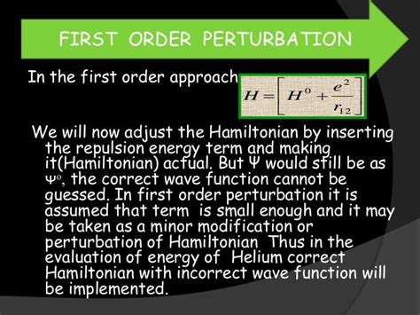Brief Introduction To Perturbation Theory