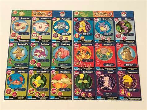Mavin Pokemon Cards 1999 Burger King Uncut Sheet Complete Master