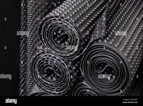 Pvc Membrane Building Insulation Material For The Bottom Of The Foundation Wall In A House Stock