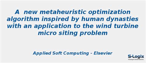Metaheuristic Optimization Algorithm Inspired By Human Dynasties S Logix