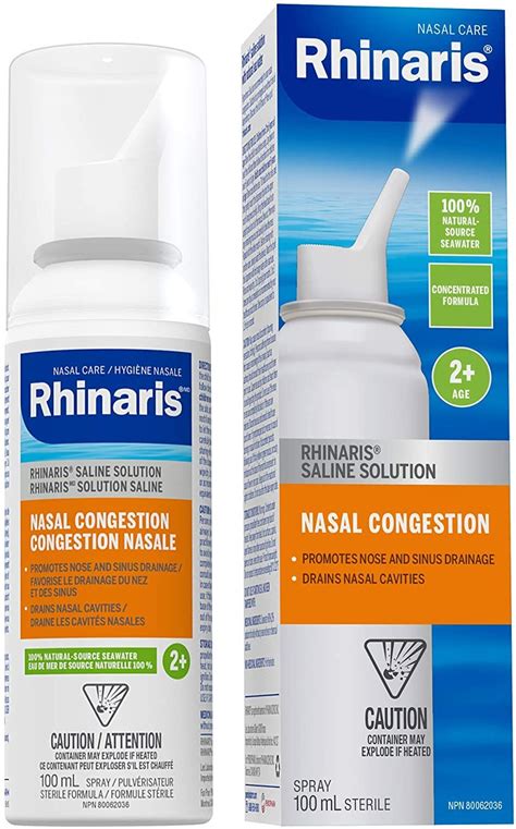 2 X Rhinaris Nozoil Nasal Spray Moisturizes And Lubricates10ml Each