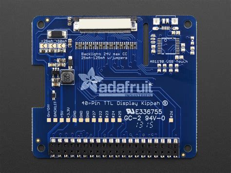 adafruit dpi tft kippah for raspberry pi id 2454 adafruit
