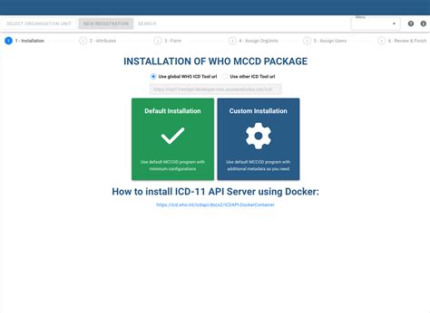 Icd 11 Cod App Installation Guide Dhis2 Documentation