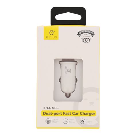 ที่ชาร์จในรถยนต์ Qplus Car Charger 2 Usb A 31a White Studio7 Online