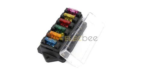 Fuse Block 6 Way Blade Fuse Box 12v 24v Waterproof Fuse Holder With Negative Bus Atc Ato