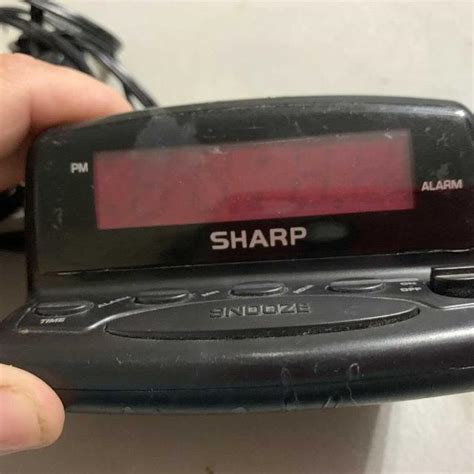 Best Sharp Digital Alarm Clock W Snooze Button Tape Residue On It