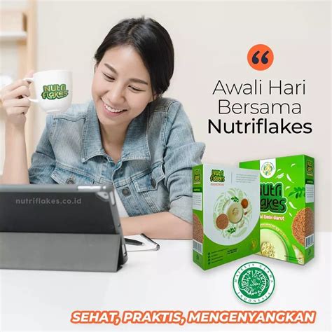 Jual Nutriflakes 280g Original Minuman Umbi Garut Ekstrak Daun Kelor