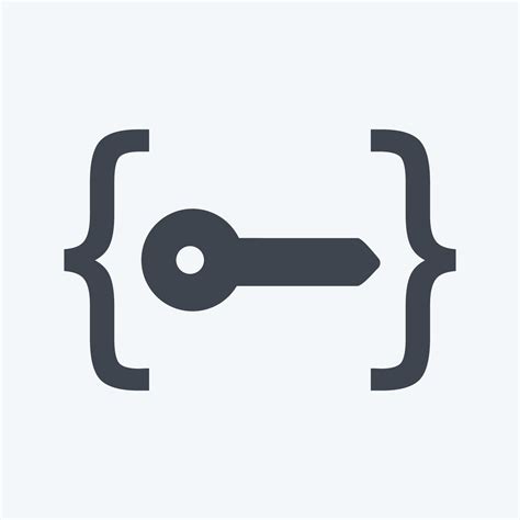 Icon Unlock Code Suitable For Programming Symbol Glyph Style Simple