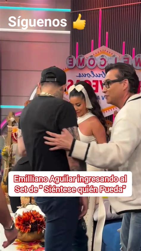 Ingreso De Emiliano Aguilar En Set De Programa De Univision Siéntese