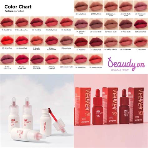Bảng Màu Son Peripera Mới Nhất Hiện Nay Beaudyvn
