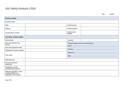 Pdf Job Safety Analysis Jsa Department Of · Pdf Filethis Job
