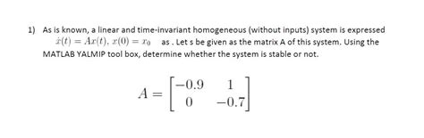 Solved 1 As Is Known A Linear And Time Invariant Chegg Com