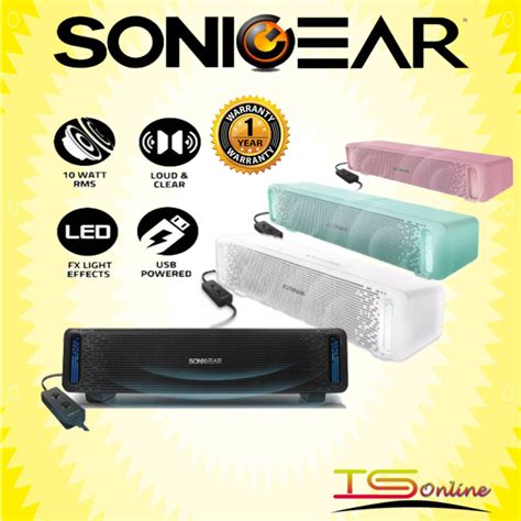 Sonicgear Sonicbar U200 Led Light Effect Soundbar Audiobox Audiobar U250 Powerful Audio For Pc