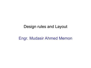 Vlsi Lambda Rules And Mos And Bicmos Circuits PPT