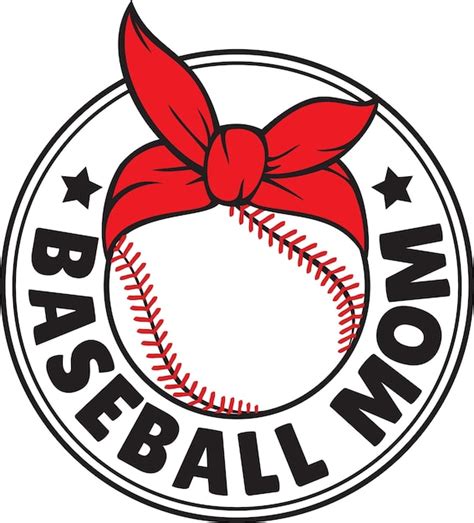 Premium Vector Baseball Mom Badge Color