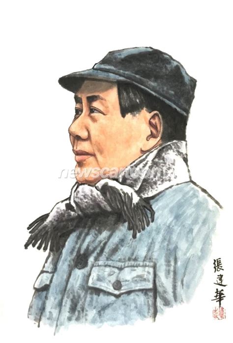 水墨人物画毛主席