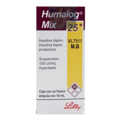 Insulina Lispro Insulina Lispro Protamina Humalog Mix 25 100 UI ML 10