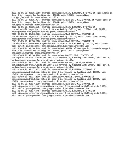 perm debug info pdf