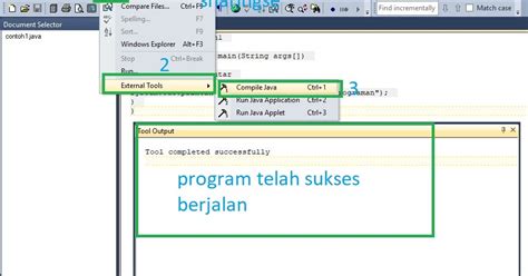 Menjalankan Program Java Di Textpad Dunia