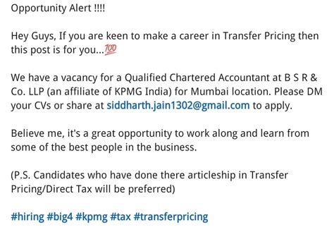 Sagar Agrawal On Linkedin Vacancy