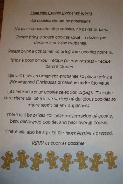 Christmas Cookie Exchange Rules