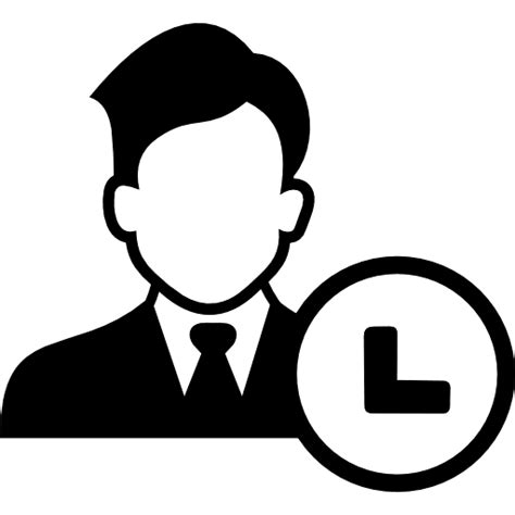 Pending Business Male User Icon Svg Vector And Png Free Download Uxwing