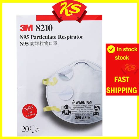 3m 8210 N95 Particulate Respirator 20 Pcs Haze Mask Dust Mask