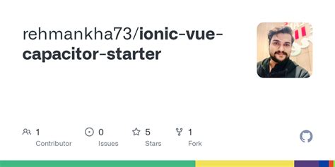 github rehmankha73 ionic vue capacitor starter