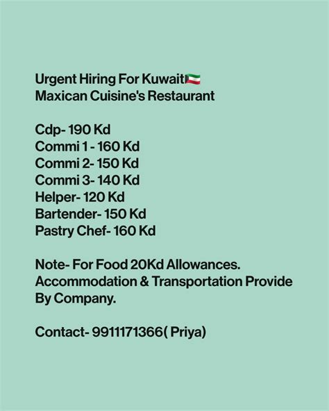 Priya Rathor On Linkedin Hiringkuwait Jobseekers Maxican Gulfjob