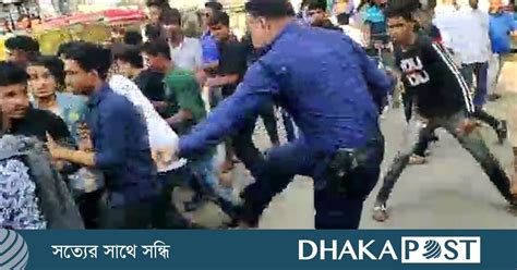 লক্ষ্মীপুরে পুলিশের বাধায় ছাত্রদলের মিছিল পণ্ড