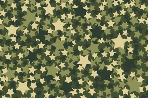 Patrón Sin Costuras De Camuflaje Militar De Textura Vector Premium