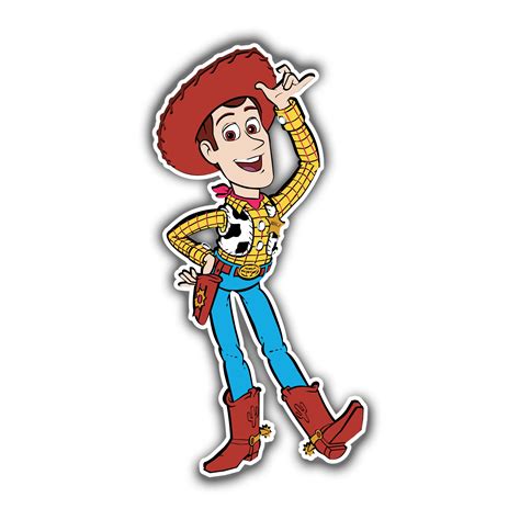 Toy Story Woody Full Color Vinyl Sticker Custom Size Sports