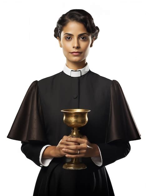 Premium Photo Compassionate Female Priest Ai Generated