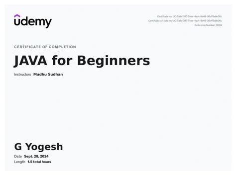 yogesh gone on linkedin java programming udemy learning