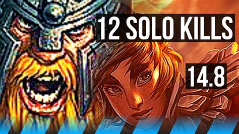 Olaf Vs Taliyah Mid 12 Solo Kills Legendary 43k Dmg Euw Master