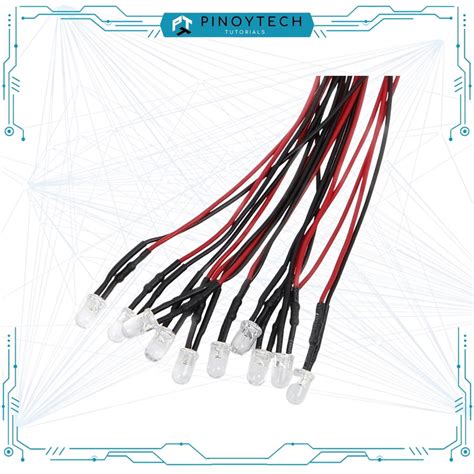 10pcs Lot DC 12V LED Diodes 20cm Pre Wired 5mm LED Light Lamp Bulb