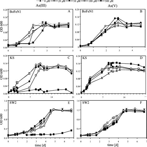 Arsenic Affected Growth Of The Nitrate Reducing Fe Ii Oxidizing Download Scientific Diagram