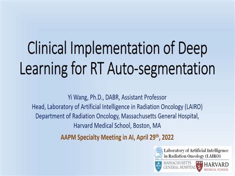 Aapm Vl Clinical Implementation Of Deep Learning For Rt Auto Segmentation Q And A