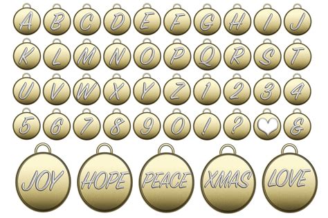 Download Christmas Ornaments Typography Royalty Free Stock