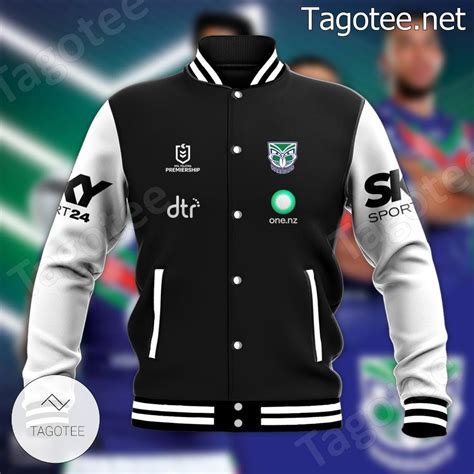 New Zealand Warriors Nrl Baseball Jacket Tagotee